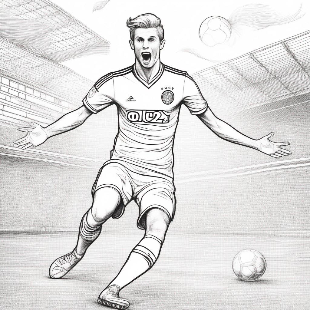 voetbal Kleurplaten - Gratis Downloaden en Printen